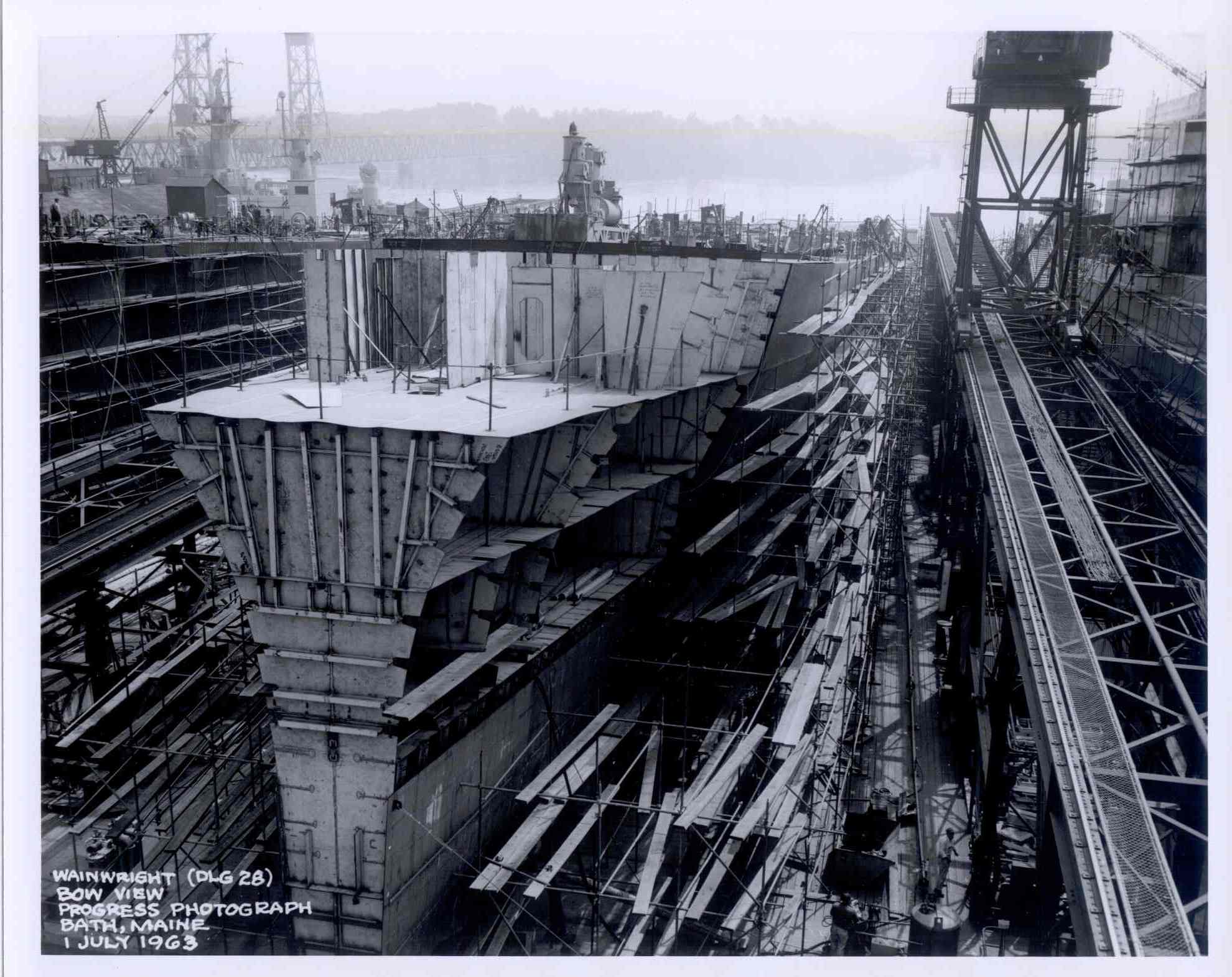 DLG 28 Bow View 7-1-1963 – USS Wainwright Veterans Association