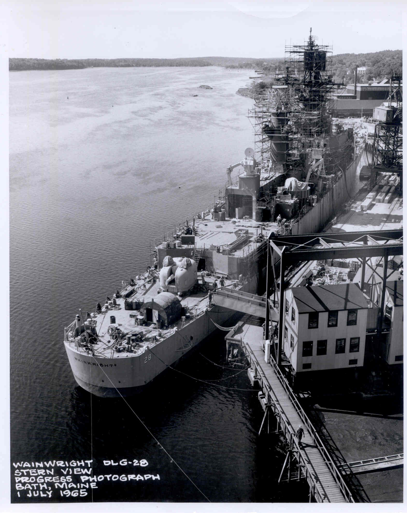 DLG 28 Stern View 7-1-1965 – USS Wainwright Veterans Association